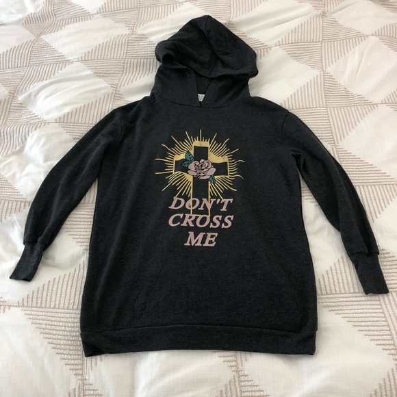 Wildfox | Tops | Rare Htf Wildfox Dont Cross Me Hoodie | Poshmark